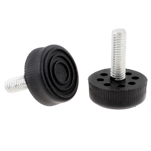 7mmx30mmx37mm Adjustable Threaded Metal Rod Leveling Foot Support 2Pcs ...