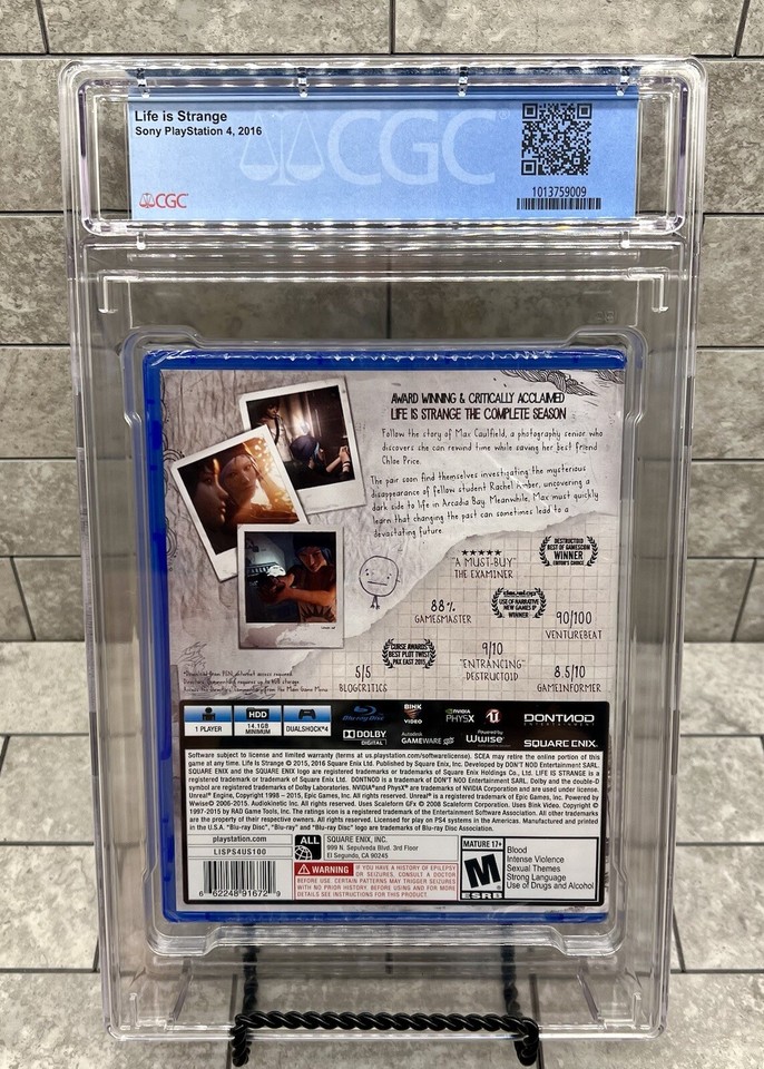 Life Is Strange Blue Label CGC U9.8++ PS4 Sealed Graded Uncirculated | eBay