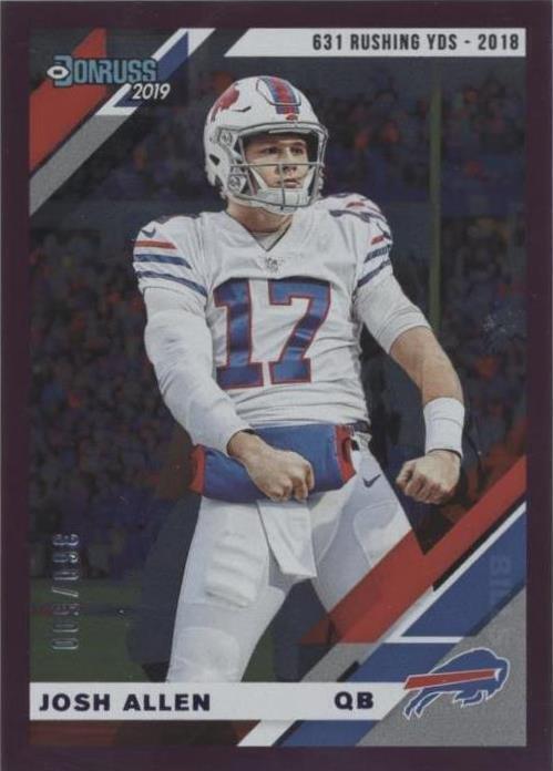 2019 Panini Donruss - Josh Allen #33 V Photo Variations Stat Line ...