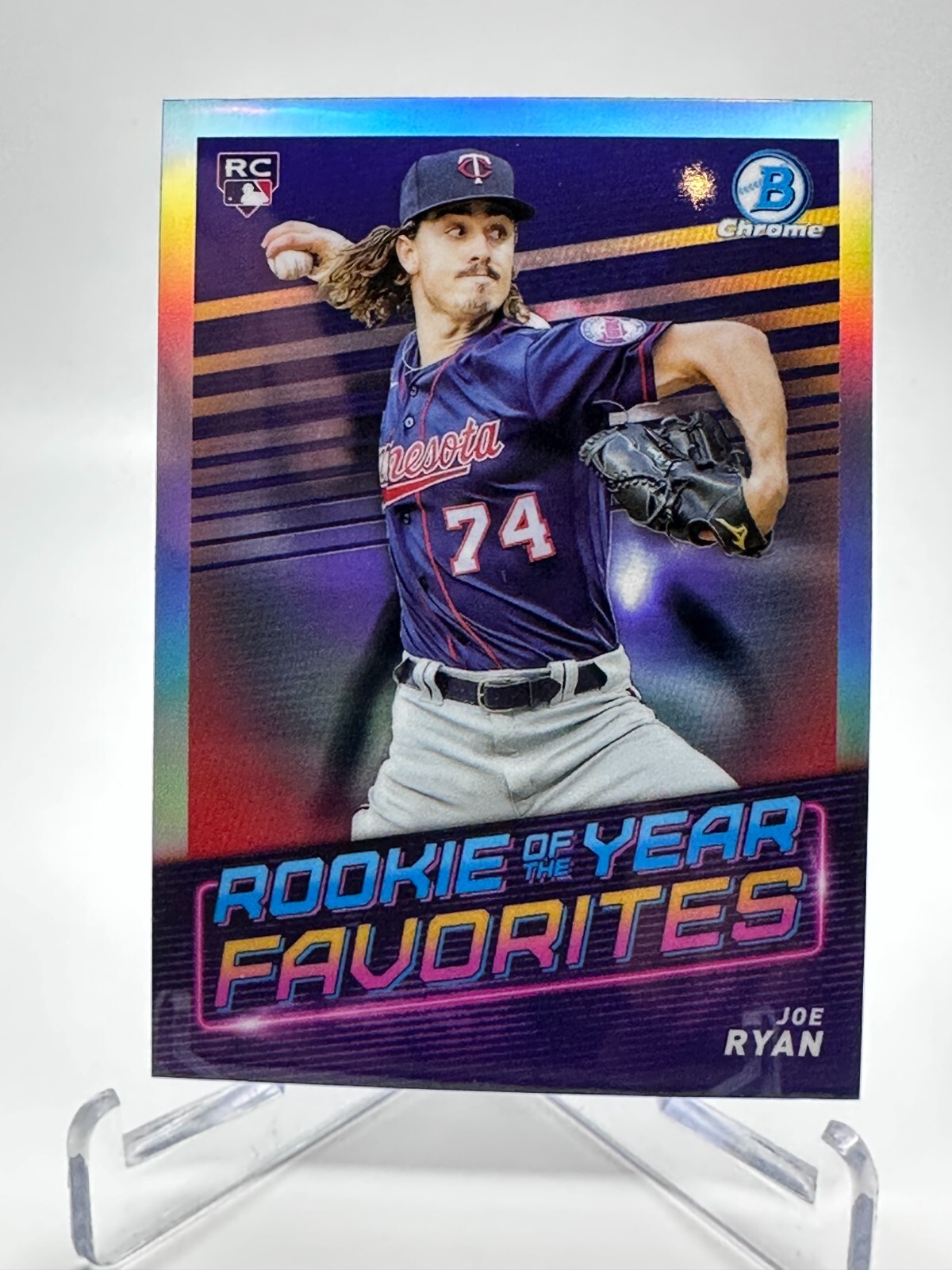 Joe Ryan RC 2022 Bowman Chrome SP ROOKIE of the YEAR FAVORITES #ROYF-13 ...