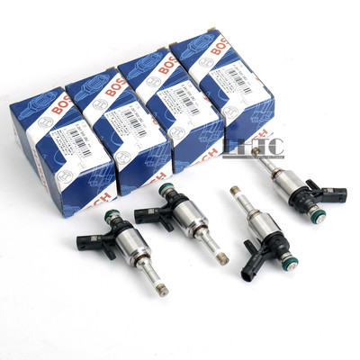 4x Fuel Injectors Bosch Genuine For VW Golf GTI MK7 AUDI A3 A4 A5 2.0 ...