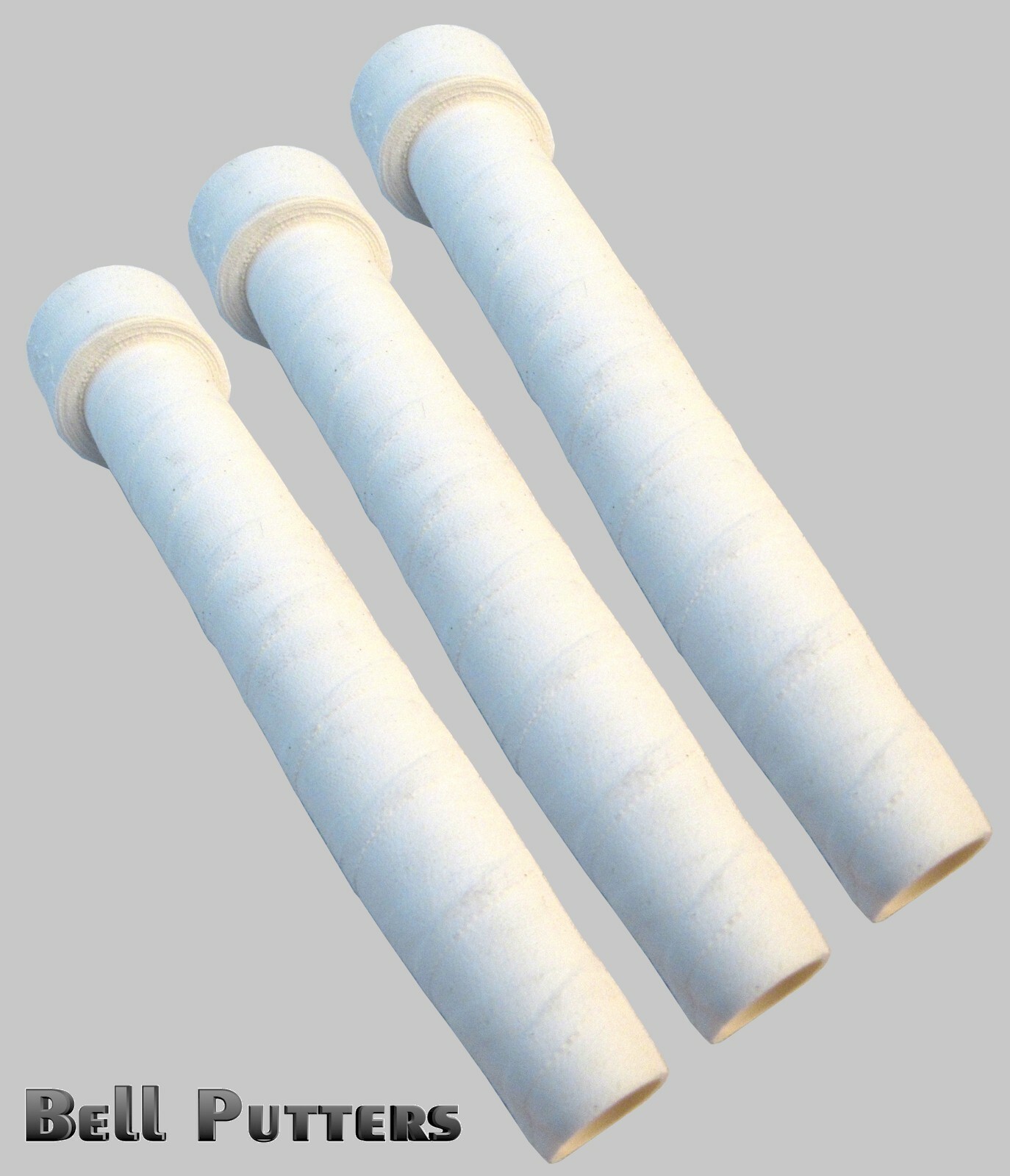 Three (3) Tacki-mac Hockey Stick Grips-Wrapped Big Butt Command White ...