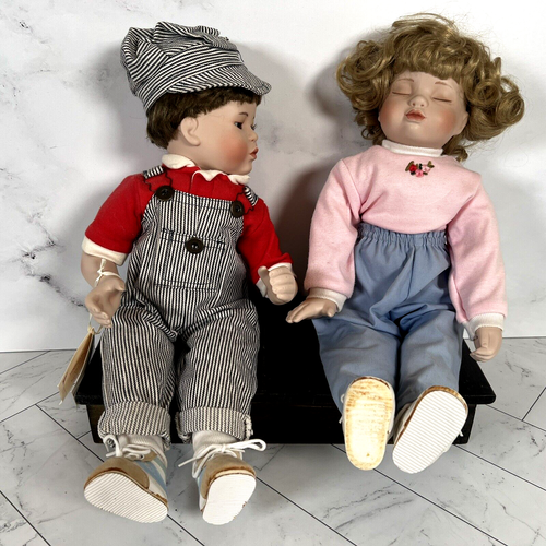 Hamilton Collection Porcelain Dolls First Kiss Heritage Doll 15" Boy ...