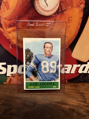 1964 PHILADELPHIA NFL Football #59 Gail Cogdill Detroit Lions ExMt | eBay
