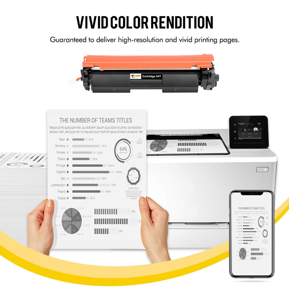 Black CRG 047 Toner for Canon 047 ImageCLASS LBP113W LBP112 LBP110 ...