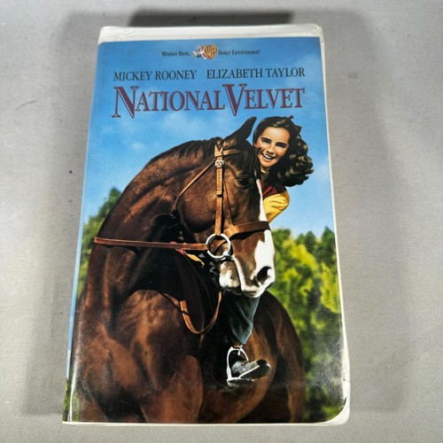 National Velvet VHS Movie Mickey Rooney Elizabeth Taylor Warner Bros ...