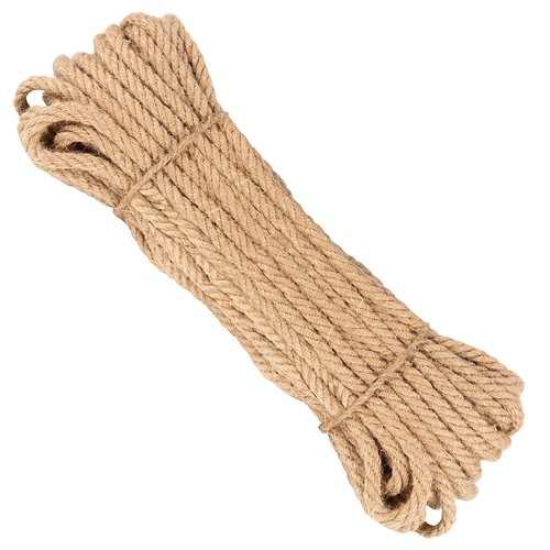 3/8 Inch x 100 Feet Natural Jute Rope,10mm Jute Twine Rope Hemp for Cat ...