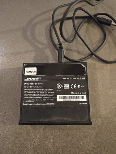 Bose Wave Connect Kit 30-Pin Connector For iPod/iPhone Docking & Cable ...