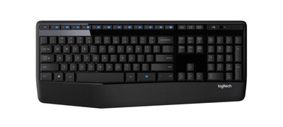 Logitech K345 Wireless Keyboard Full-Size 2.4GHz USB Receiver w/ Palm ...