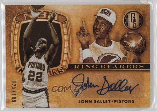 2014-15 Panini Gold Standard Ring Bearers 25/199 John Salley #28 Auto ...