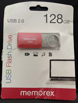 Memorex 128GB Flash Memory Drive USB 2.0 Red | eBay