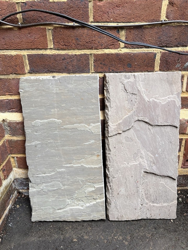 Reclaimed Indian Sandstone Paving Slabs Natural, riven | eBay UK