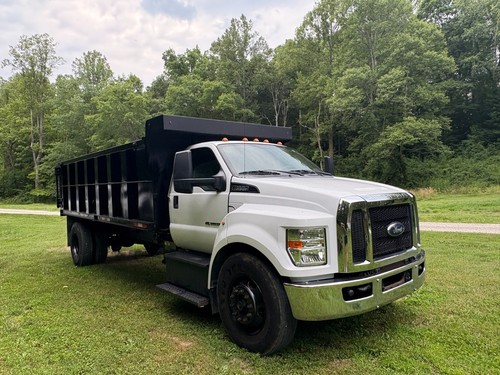 2017 Ford F650 6.7L Diesel 18’ Dump Truck 69K miles Crysteel Hoist PTO ...