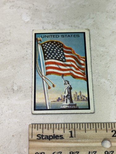 Rare 1963 Topps Midgee Flags of the World Card # 93 United States U.S.A ...