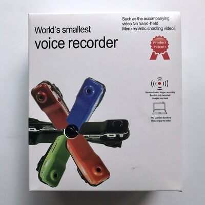 World’s Smallest Voice Recorder Mini DV Clip On Video Audio Recording ...