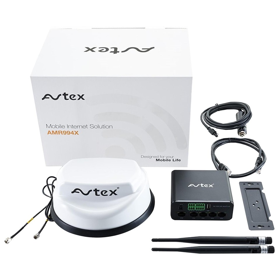 AVTEX WIFI ROUTER 3G/4G WIRELESS INTERNET 12V/24V CAMPERVAN MOTORHOME ...