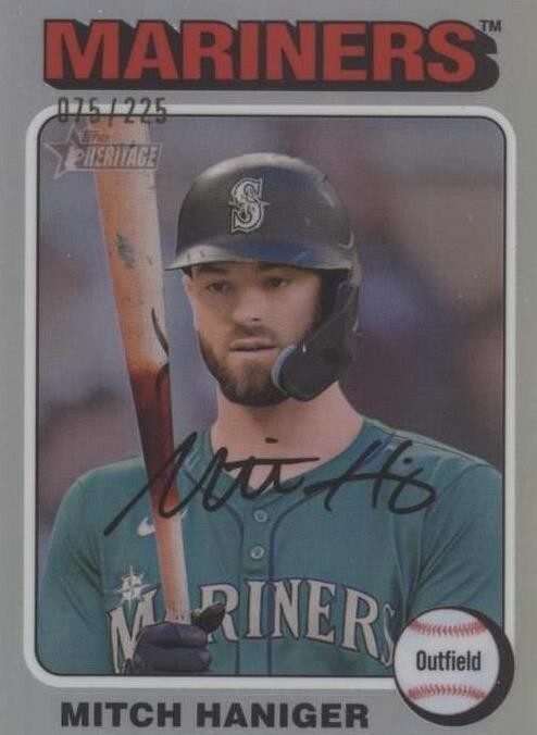 2024 Topps Heritage High Number - Mitch Haniger #583 Chrome Silver ...