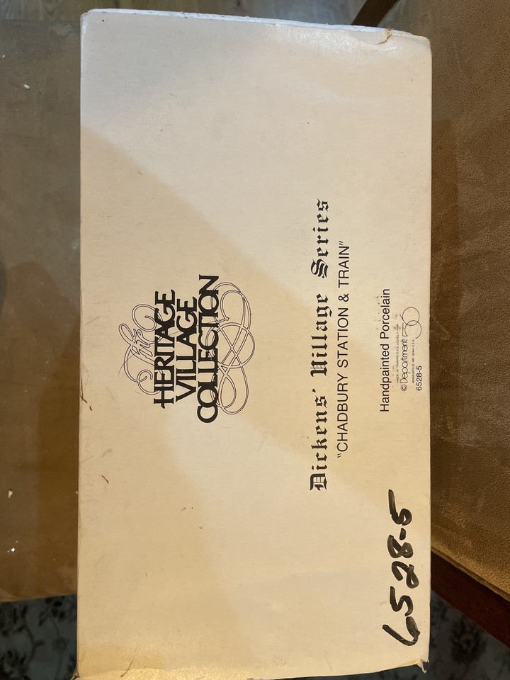 DEPARTMENT 56 CHADBURY STATION DICKENS' VILLAGE TRAIN & LIGHTED STATION ...