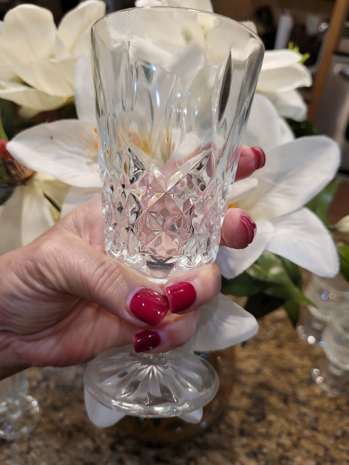 Cut Crystal Shannon Jubilee 5 3/4 Inch Sherry Glass One Set of Four ...