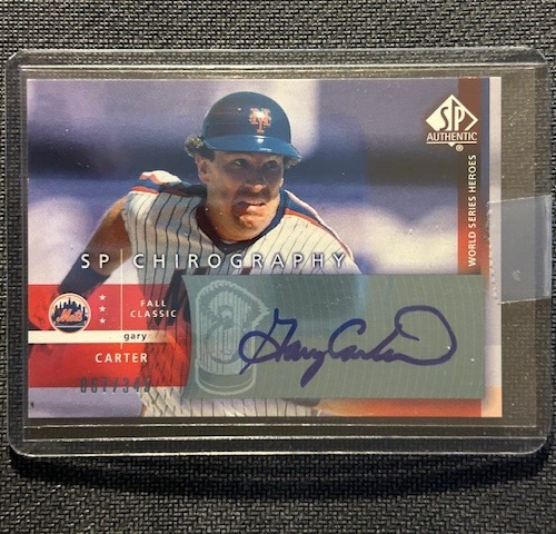 2003 SP Chirography GARY CARTER #67/345 On Card Auto Autograph Mets | eBay