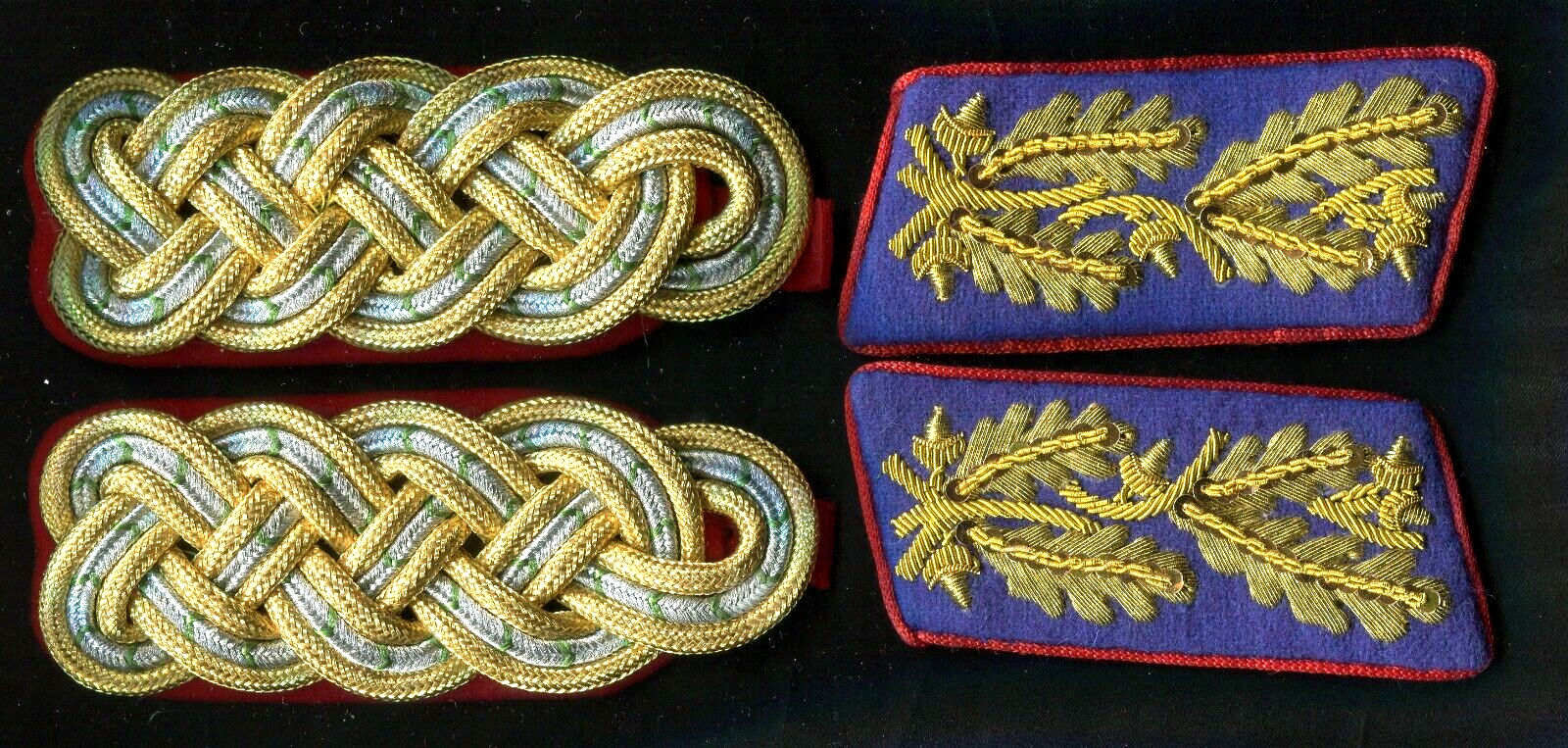 German WW1 Saxon General's Collar Tabs and Boards Set reproduction ...
