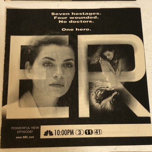 ER Tv Guide Vintage Print Ad Anthony Edwards Julianna Margulies Tpa15 ...