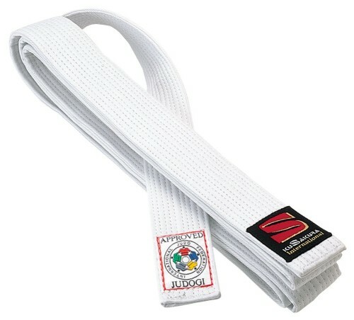 KUSAKURA JAPAN Judo gi Shiro Obi White Belt with IJF Patch Model JOWIB ...