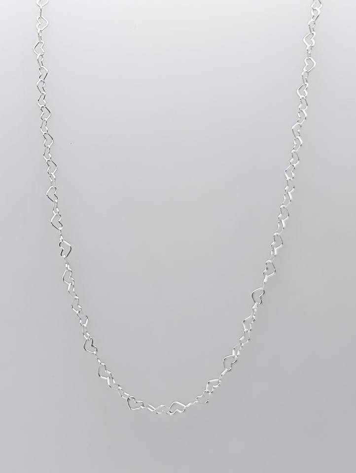 NEW 100% Authentic PANDORA 925 Ale S Linked Hearts Collier Necklace ...