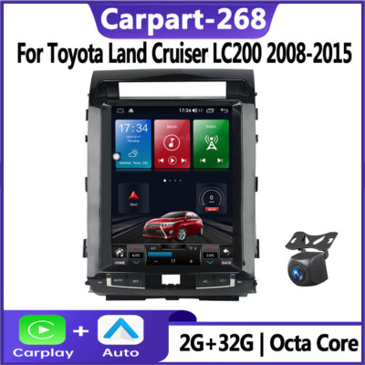 Tesla Style 12.1" Head Unit Car Stereo For Toyota Land Cruiser LC200 ...
