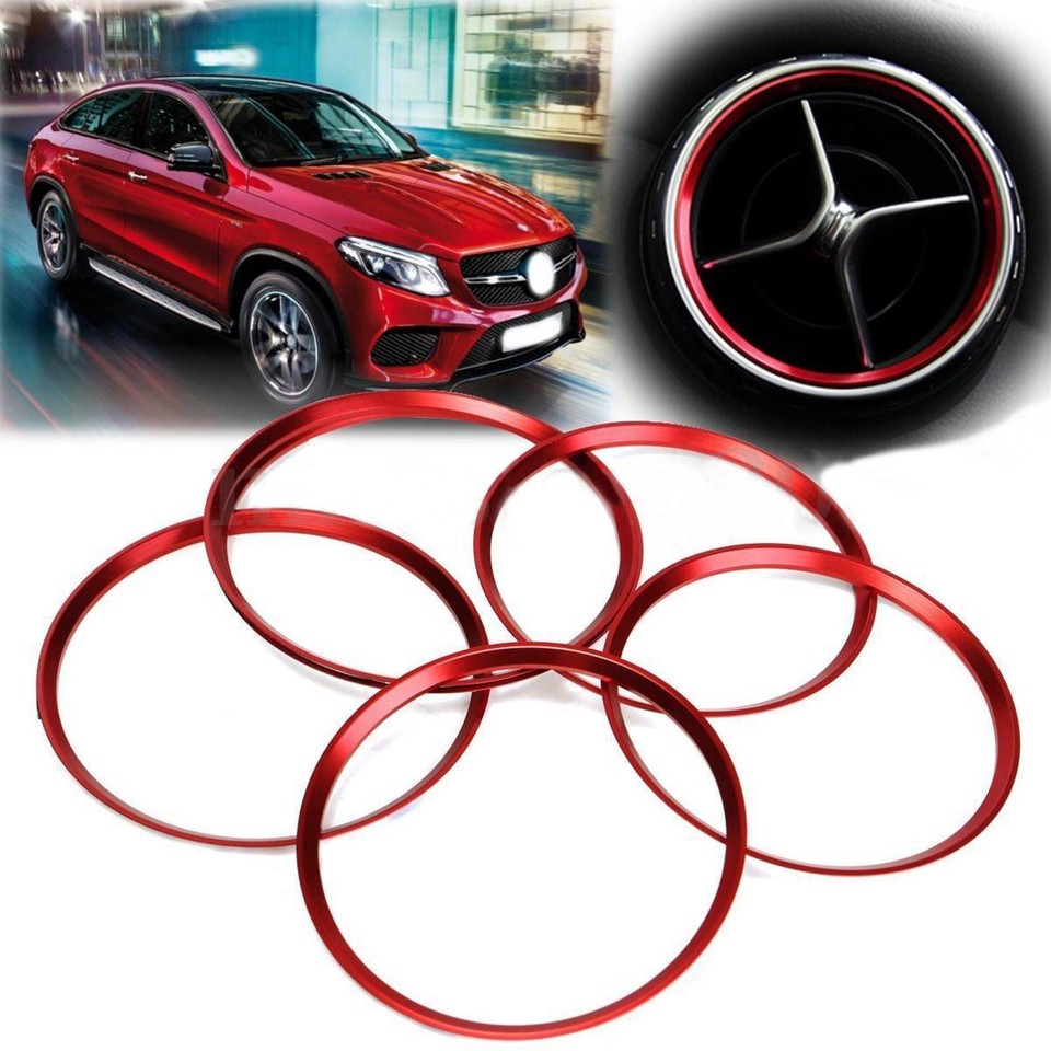 Air Vent Outlet Ring Cover Trim Decoration With 3M Tape For Benz A/B ...