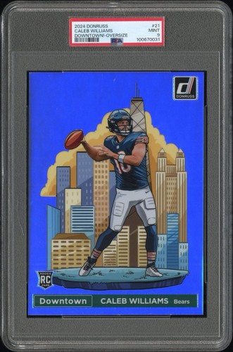 2024 Donruss Football DT-21 Caleb Williams Downtown PSA 9 Oversized ...