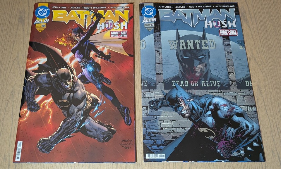 ABSOLUTE BATMAN #1 WIP WORK IN PROGRESS + GIANT SIZE HUSH 2 #158-162 ...