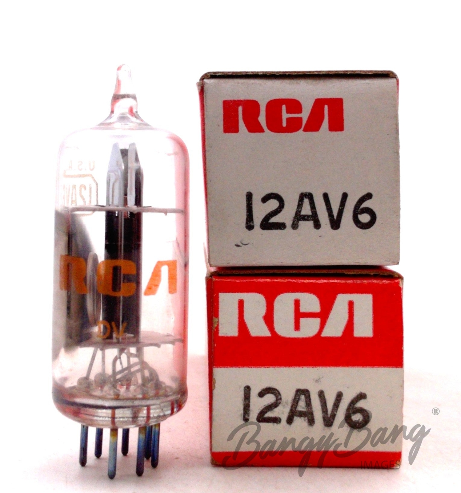 2 RCA 12AV6/HBC91 Detector AVC Rectifier Audio Vacuum Tube Valve ...