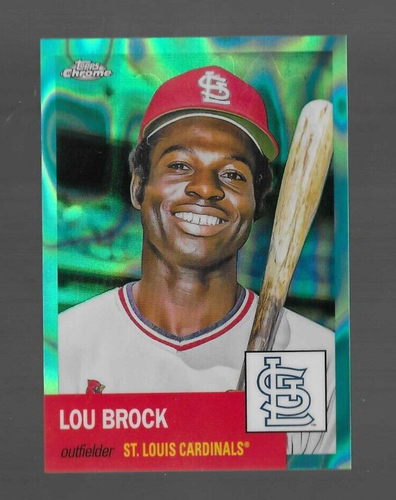 LOU BROCK 2022 Topps Chrome Platinum #402 AQUA LAVA REFRACTOR /299 ...