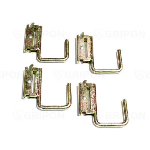 GRIPON (Pack of 4) E-Track Steel J Hook Tie Down with Spring Fitting ...