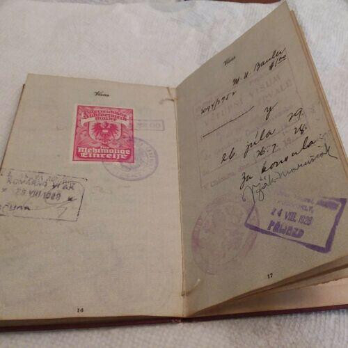 Mathias "Paddy" Bauler 4 passports issued in 1927, 1933, 1937, and 1961 ...