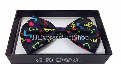 NEW Rainbow Music Note Tuxedo Classic Clip-On BowTie Neckwear ...