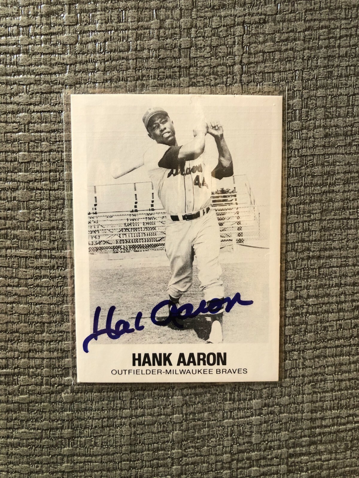 Hank Aaron Signed 1977 TCMA | eBay