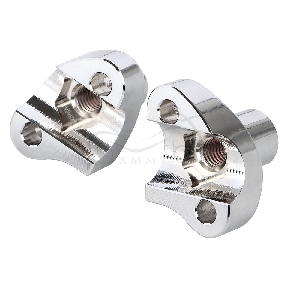 1.7" Chrome Short Handlebar Risers For Harley Sportster Dyna FXD ...