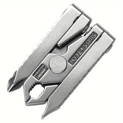 SWISS+TECH Stainless Steel 6-in-1 Key Chain Multi Tool Every Day Carry ...