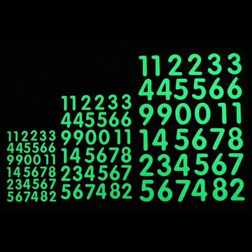 26 Pcs Glow in the Dark Numbers Luminous Stickers Letters Scrapbooking ...