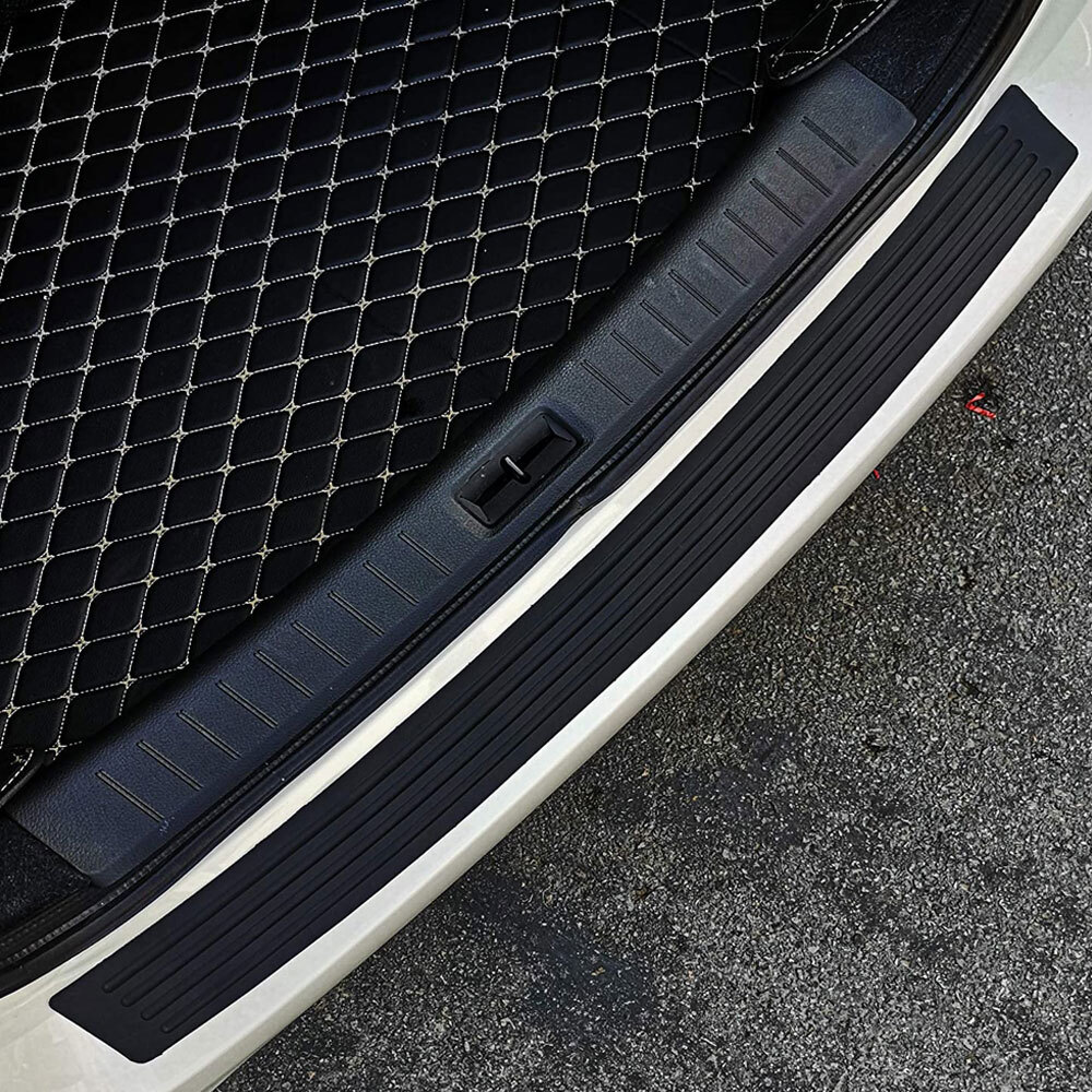 1pc Car Rear Bumper Protector Cover Sill Scuff Plate Trim Exterior ...