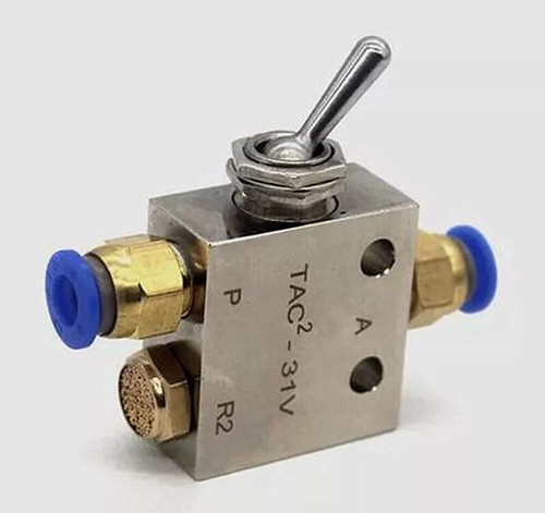 Pneumatic Valve TAC2-31V 2 Position 3 Way Toggles Mechanical Valve With ...