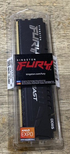 Kingston Fury Beast 8GB 6000Mt/S DDR5 CL30 Desktop Memory,AMD Expo ...