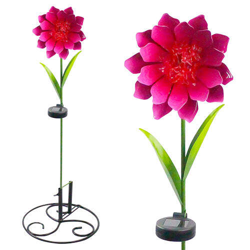 Stake Solar Daisy Flower Pink | eBay