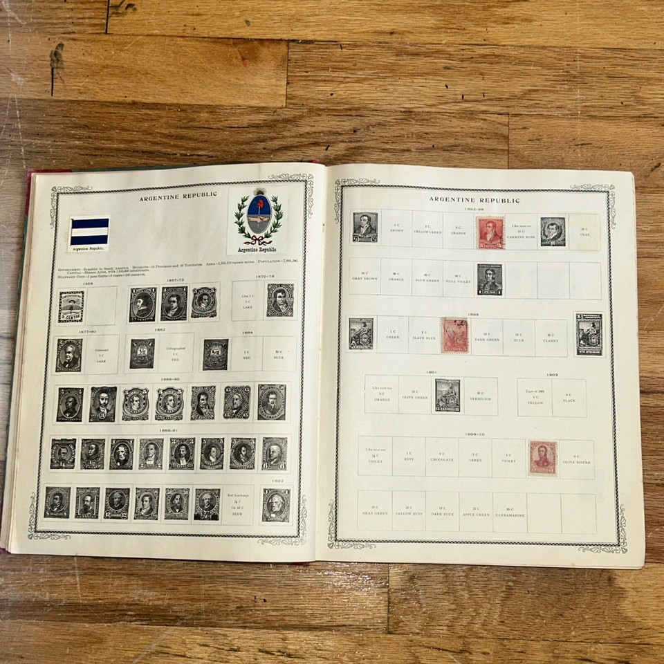 Scott International Junior Postage Stamp Album 1921 W/Stamps Collection ...