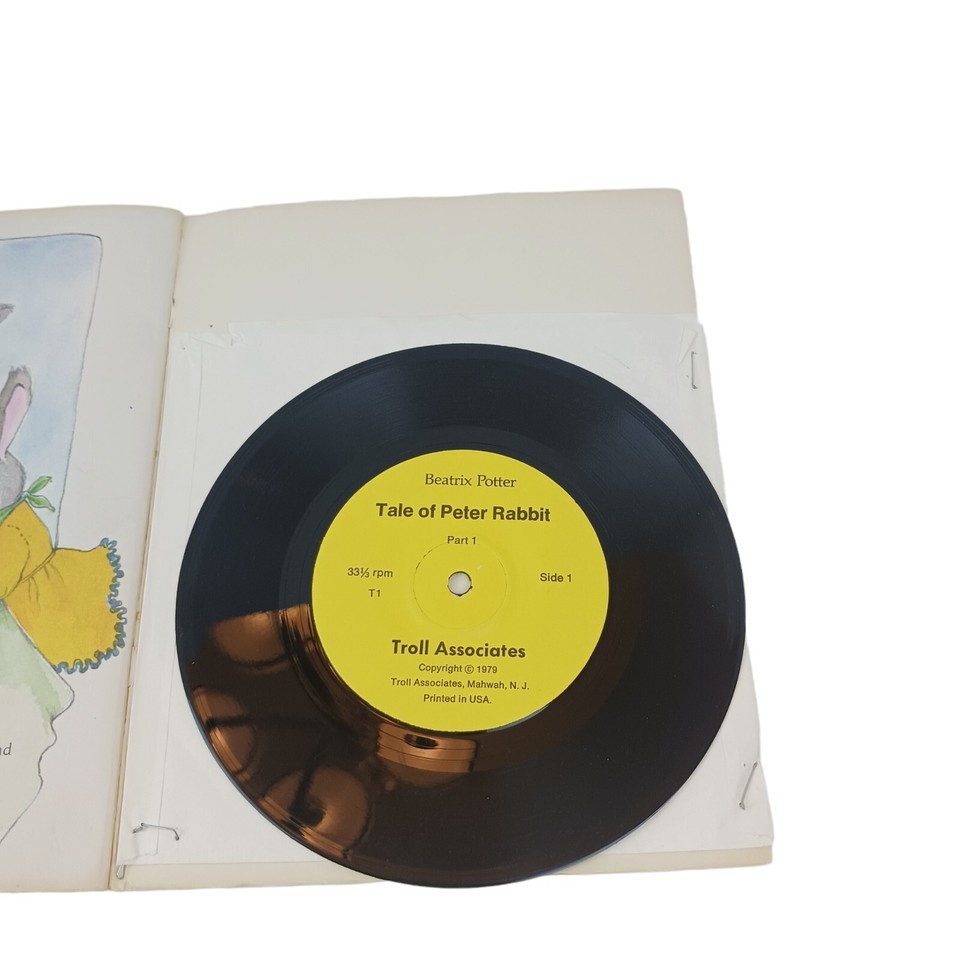 Troll Record Book Tale of Peter Rabbit Beatrix Potter PB With 45 Record ...