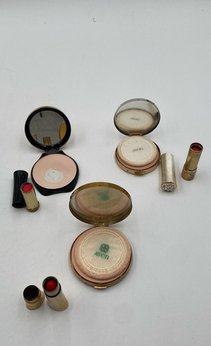 Vintage Avon Makeup Compacts Lipstick Powder Mirrors w/ Accessories ...