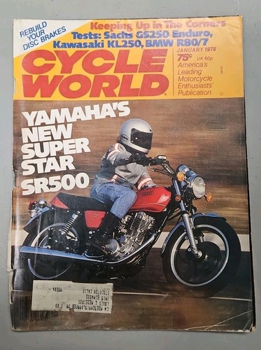 Cycle World Magazine January 1978 Vintage Motorcycle Racing BSA Gold ...