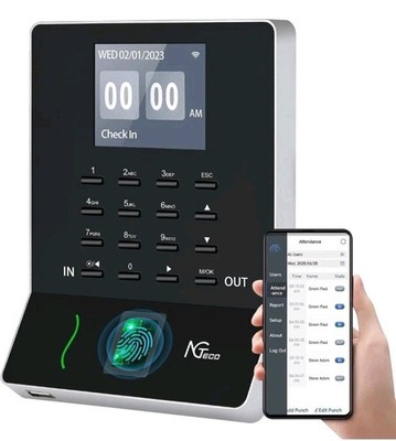 NGTeco APP-Based Time Clocks for Employees Small Business, W2... | eBay